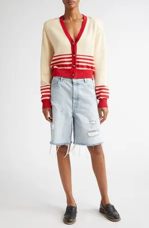 GOLDEN GOOSE Marsha Denim Bermuda Shorts