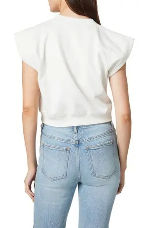 Habitual Extended Shoulder Crop Knit Top