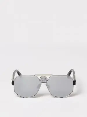 Philipp Plein Octagon Sunglasses - Silver