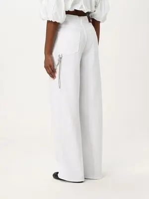 Pinko Wide Leg Jeans - White