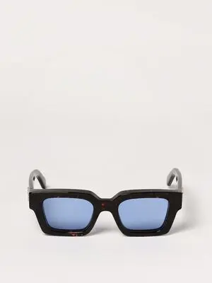 Off-White Rectangular Frame Sunglasses - Brown