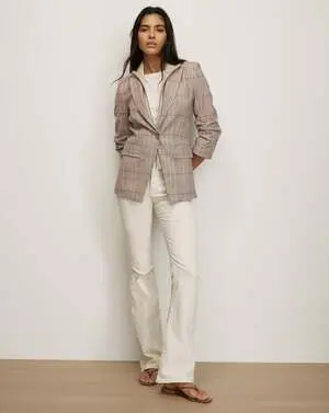 Veronica Beard Clayton Plaid Dickey Jacket - Raisin Multi