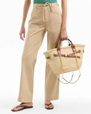 Veronica Beard Heather Straight-leg Pant
