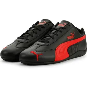 PUMA Speedcat Leather Sneaker - Black Red