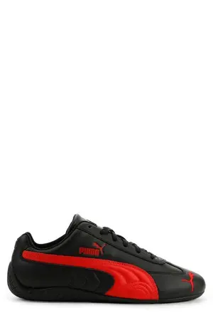 PUMA Speedcat Leather Sneaker - Black Red