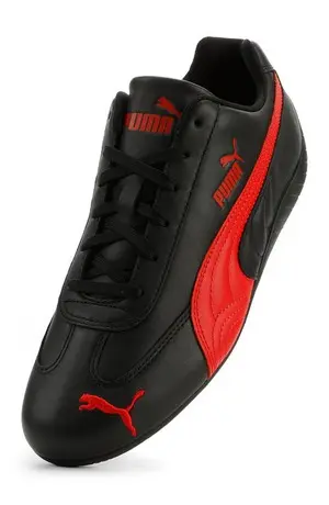 PUMA Speedcat Leather Sneaker - Black Red