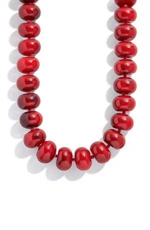 Baublebar Beaded Statement Necklace - Red