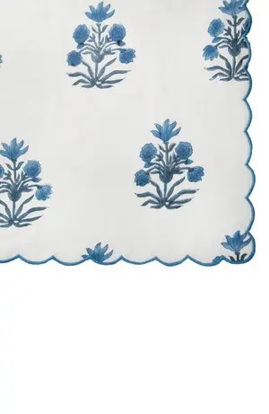 MELA ARTISANS Azure Handblocked Napkin Set