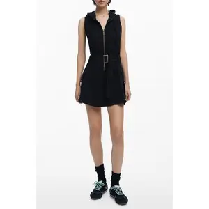 Desigual Hooded Sleeveless Minidress
