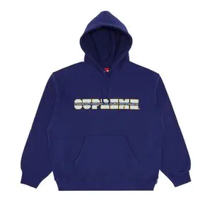 Supreme Collegiate Acronym Hooded Sweatshirt - Blue