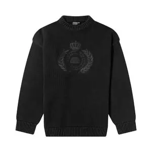 Balenciaga Wreath Logo Crewneck Knit
