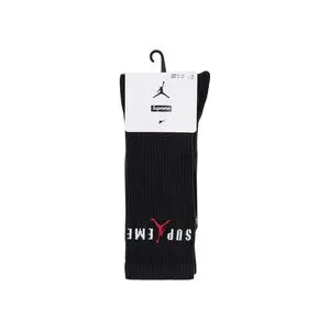 Supreme X Jordan Crew Socks - Black