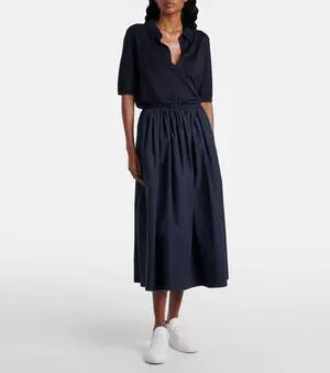 Gabriela Hearst Chiara Midi Skirt - Blue