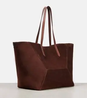 Brunello Cucinelli Bc Duo Large Suede Tote - Brown