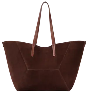 Brunello Cucinelli Bc Duo Large Suede Tote - Brown