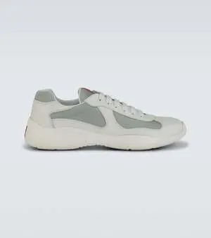 Prada Silver Tone Shoes For Men