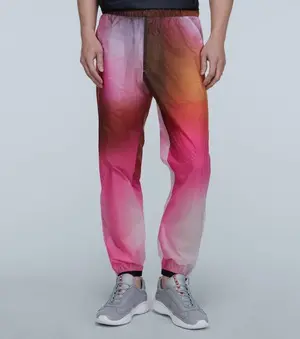 Prada Printed Technical Pants - Pink