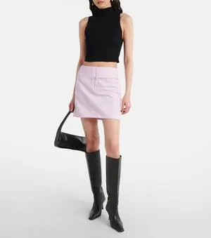 COURREGES Ribbed Cotton And Wool Tank Top