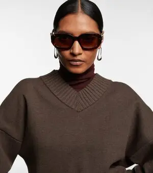 Cartier Panthère De Square Sunglasses - Brown