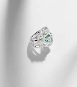 KAMYEN 18kt White Gold Ring With Diamonds - Silver
