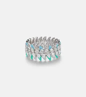 KAMYEN 18kt White Gold Ring With Diamonds - Silver