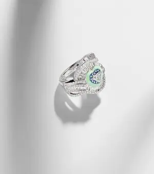 KAMYEN 18kt White Gold Ring With Diamonds - Silver