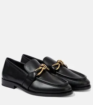 Bottega Veneta Astaire Knot Loafers - Black
