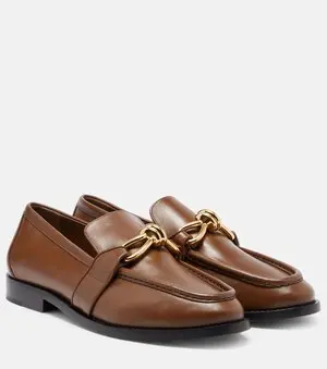 Bottega Veneta Astaire Knot Loafers - Brown