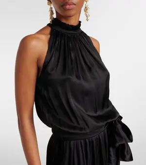 Poupette St Barth Nina Gown - Black