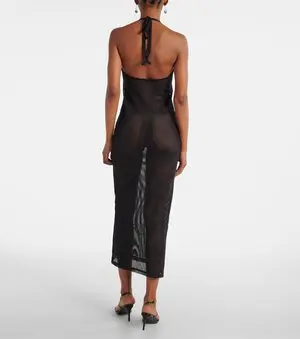 COURREGES Courrèges Holistic Sheer Cotton Midi Dress