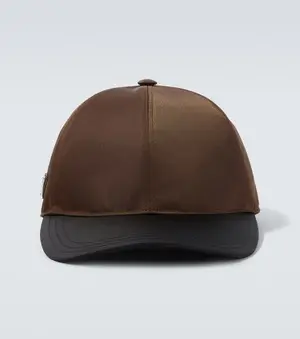 Prada Prada Re-Nylon Baseball Cap Brown