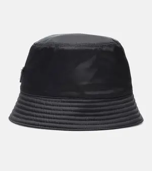 Prada Logo Re-nylon Bucket Hat - Black
