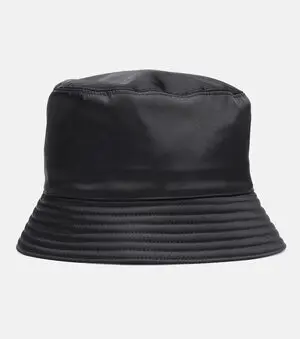 Prada Logo Re-nylon Bucket Hat - Black