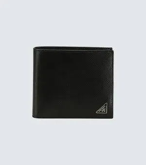 Prada Folded Leather Wallet - Black