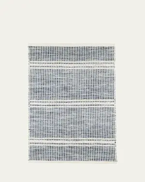 ANNIE SELKE Malta Handwoven Rug, 6' X 9 - Blue