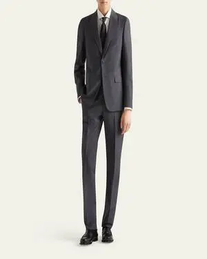 Prada Mohair-wool Solid Suit