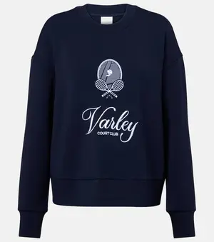 Varley Rasco Logo Jersey Sweatshirt - Blue