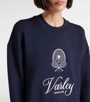 Varley Rasco Logo Jersey Sweatshirt - Blue
