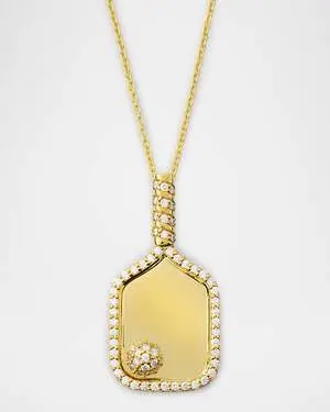 Roberto Coin 18k Diamond Pickleball Pendant Necklace - Yellow Gold