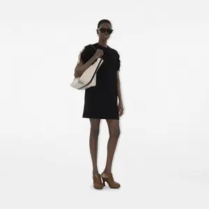 Burberry Check Trim T-shirt Dress