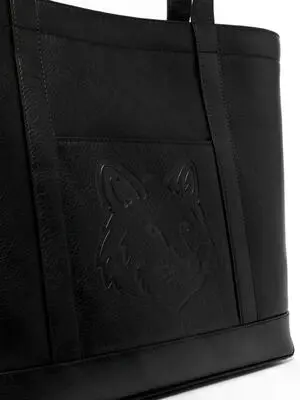Maison Kitsuné Fox Head Tote Bag - Black