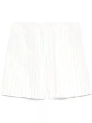 Nanushka Striped Shorts - White