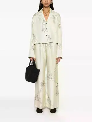 Nanushka Satin Straight Trousers