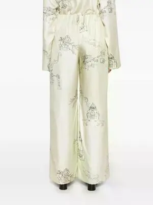 Nanushka Satin Straight Trousers
