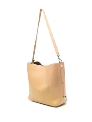 Hogan Leather Shoulder Bag - Neutrals