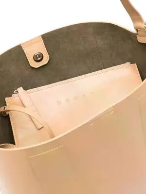Hogan Leather Shoulder Bag - Neutrals