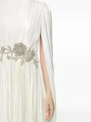 ANA RADU Pleated Cape Gown