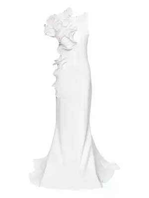 ANA RADU Ruffled-appliqué Gown
