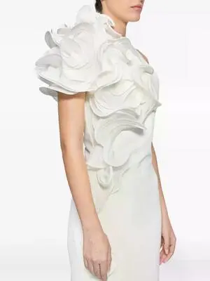 ANA RADU Ruffled-appliqué Gown