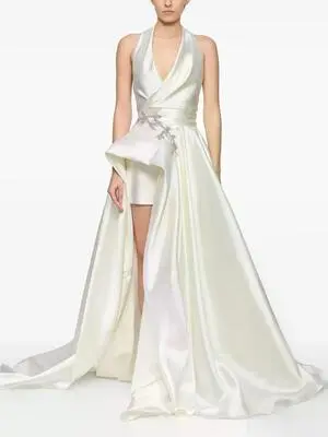 ANA RADU Satin Draped Gown